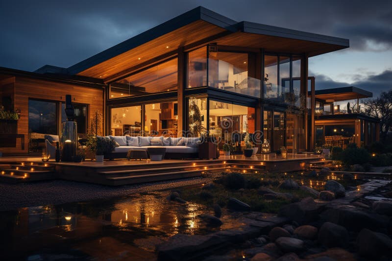 Future House, Futuristic. Smart Technologies, Energy Efficiency, Smart ...