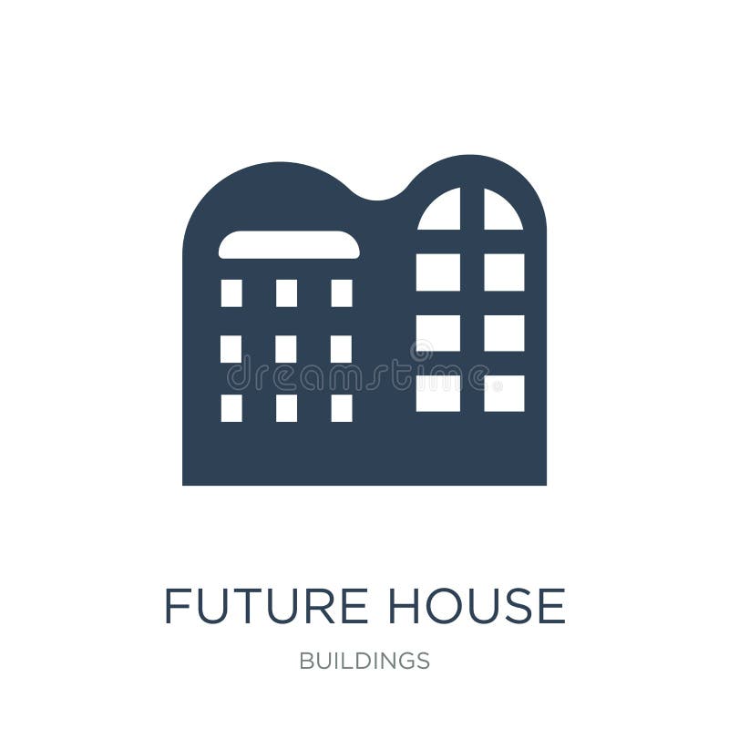 Future House Icon in Trendy Design Style. Future House Icon Isolated on ...
