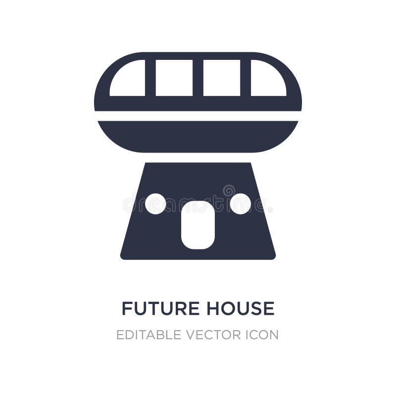 Future House Icon on White Background. Simple Element Illustration from ...