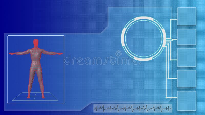 Future Human Body Technology Interface Stock Illustration ...