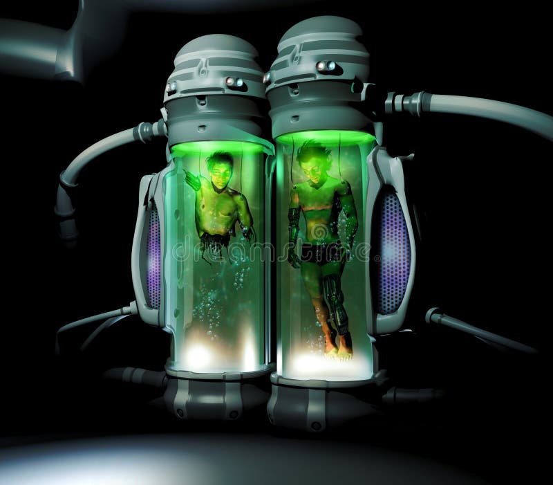 Future human preservation stock illustration. Illustration of ...