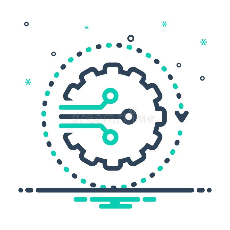 Mix Icon for Future, Artificial and Technology Stock Vector ...