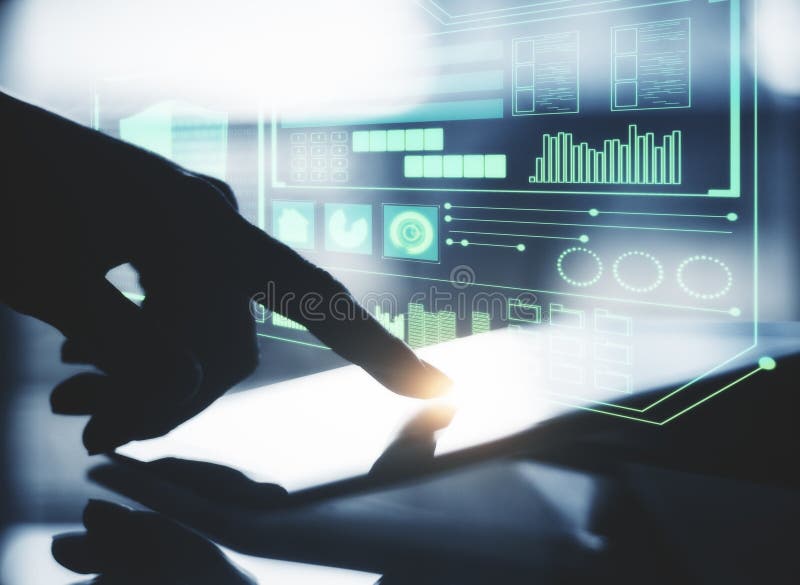 Future and Innovation Concept. Stock Photo - Image of display, data ...