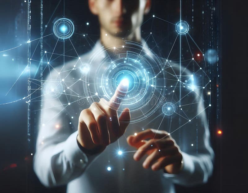 Future Interactive Technology: Connecting the World with a Touch Stock ...