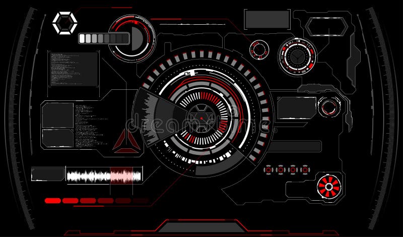 Future Interface. Digital Elements Stock Vector - Illustration of cyber ...