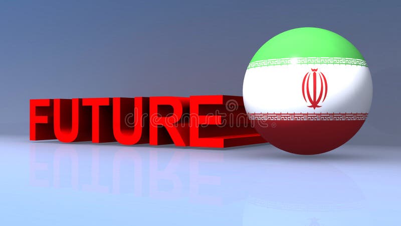 Future and Usa Flag on Blue Stock Illustration - Illustration of flag ...