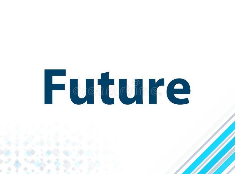 Future Modern Flat Design Blue Abstract Background Stock Illustration ...