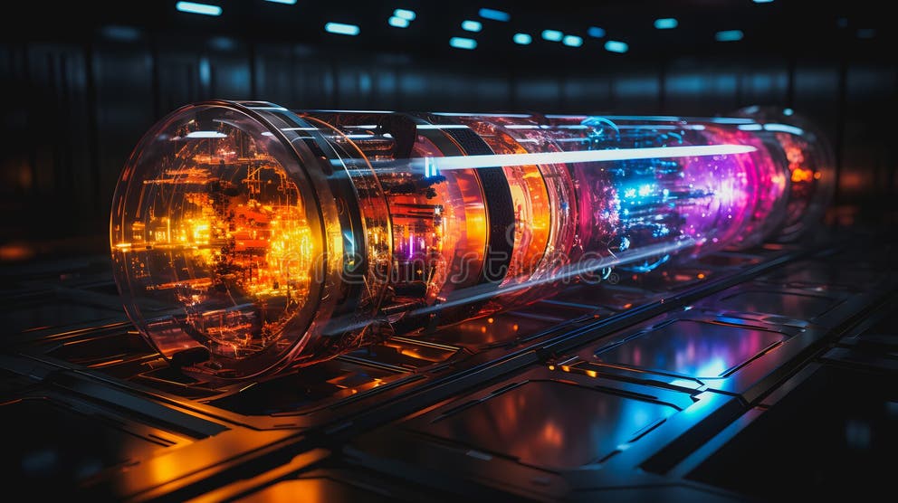 Future Large Hadron Collider. Generative AI Stock Illustration ...