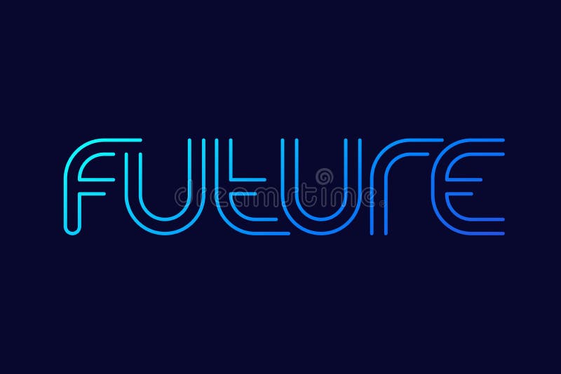Future Line Design with Gradient, Vector Art Stock Vector ...