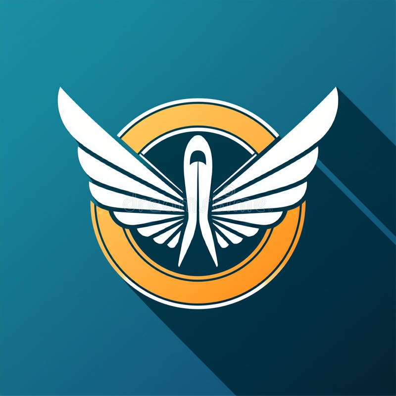 Future Logo with Airline Wings Stock Illustration - Illustration of ...