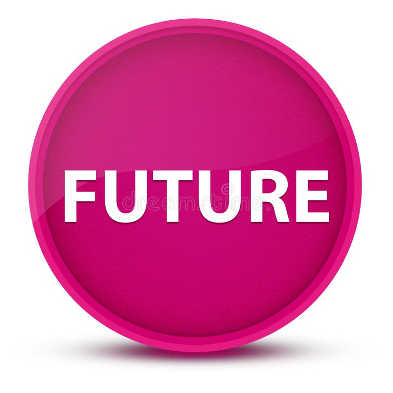 Future Luxurious Glossy Pink Round Button Abstract Stock Illustration ...