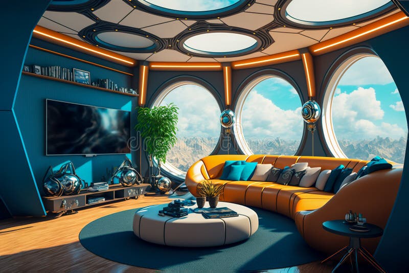 The Future of Luxury Living: Stunning Blue Living Room Design ...