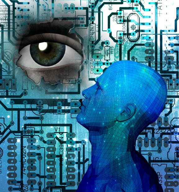 Future Man stock illustration. Illustration of concept - 19977560