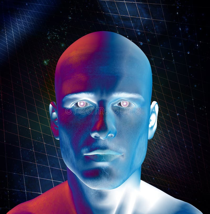 Future Man stock illustration. Illustration of alien - 20706682