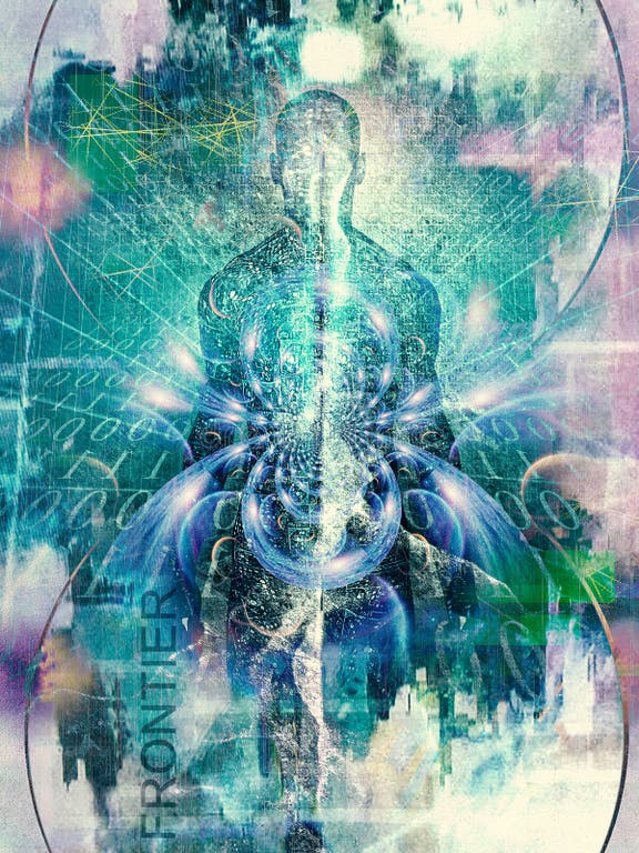 Soul or Aura and Binary Code Stock Illustration - Illustration of ...