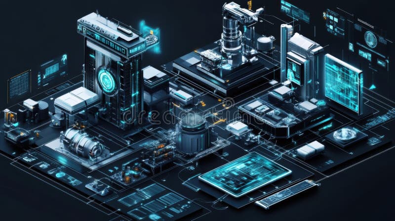 The Future of Manufacturing, a 3D Visualization of Smart Factory ...