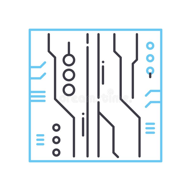 Future Materials Line Icon, Outline Symbol, Vector Illustration ...