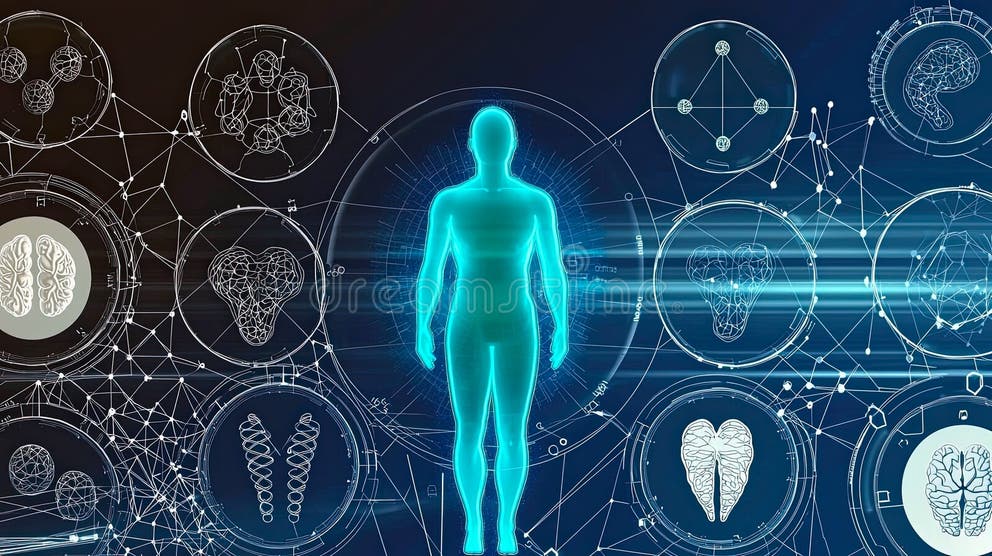 Future of Medical Diagnostics Dynamic Human-Centered Visualization and Technology Stock Photo ...