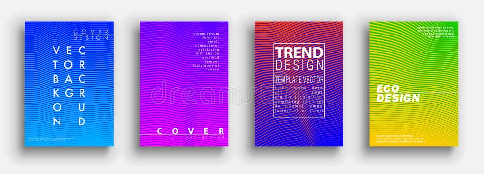 Future Minimal Covers Design. Colorful Halftone Gradients. Background ...
