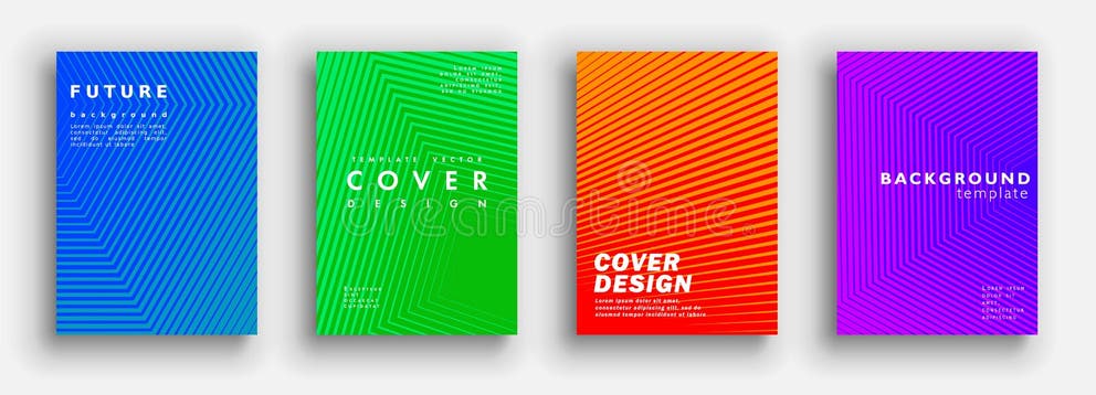 Future Minimal Covers Design. Colorful Halftone Gradients. Background ...