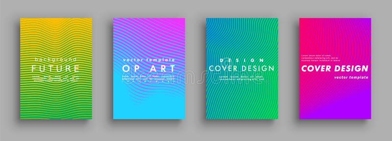 Future Minimal Covers Design. Colorful Halftone Gradients. Background ...