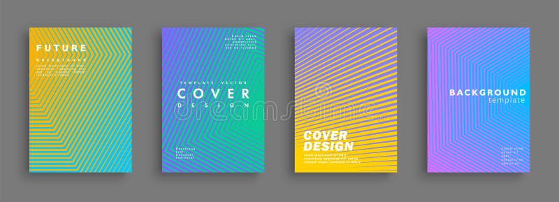 Future Minimal Covers Design. Colorful Halftone Gradients. Background ...