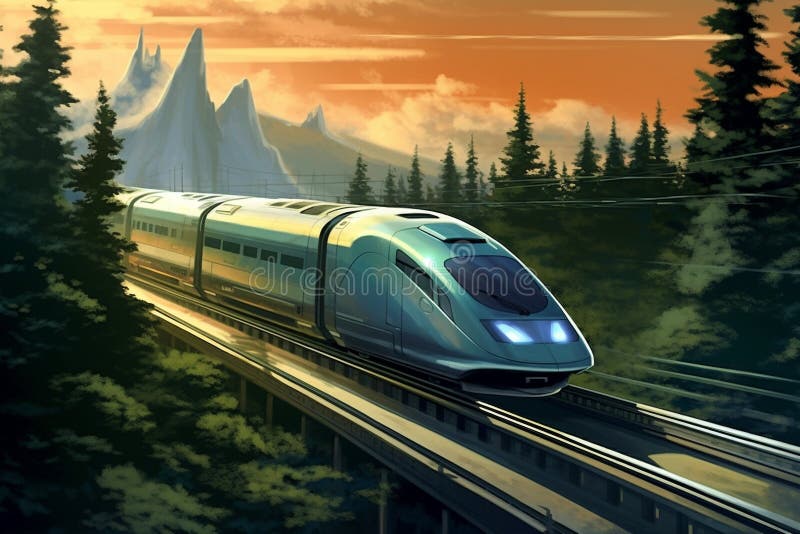 Supersonic Trains Stock Illustrations – 47 Supersonic Trains Stock ...