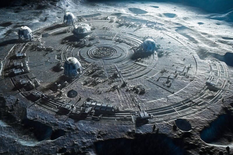 Future Moon Other Planets Moons Base or Scientific Facility. Moon or ...
