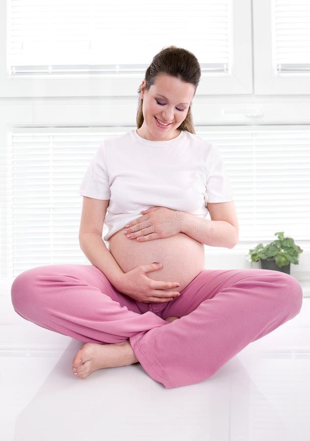 Future mother stock image. Image of prenatal, posture - 5199673
