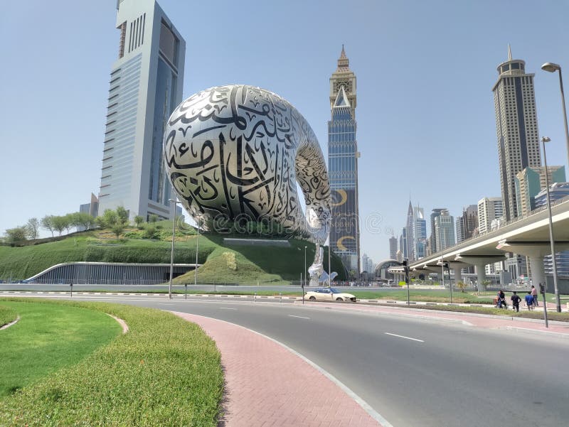 Dubai Future Museum from Another Angle Editorial Stock Image - Image of ...