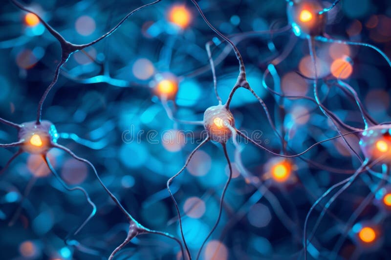 Future of Neurology Genetically Engineered Neurons Stock Illustration ...