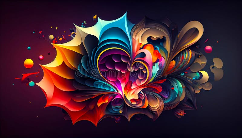 Innovative Abstract Design Background Wallpaper Multi - Coloured Stock ...