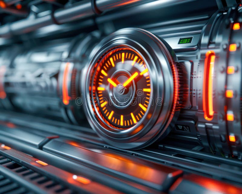 The Future is Now a Glimpse into Tomorrow Technology, a Clock Face ...