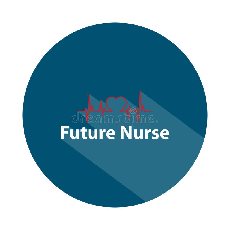 Future Nurse Badge on White Stock Illustration - Illustration of ...