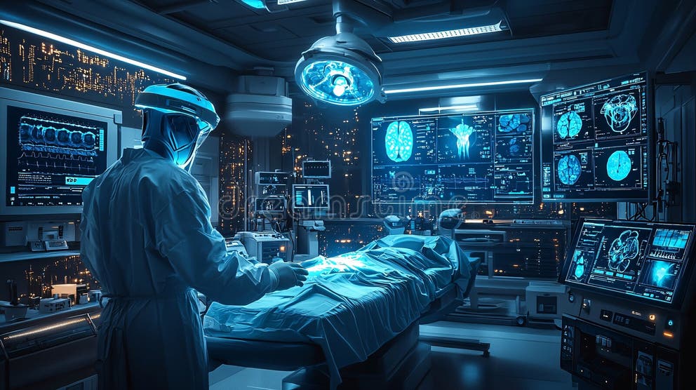 Future operating room stock image. Image of imaging - 373865505