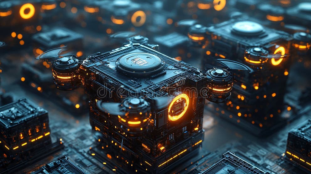 Future-oriented Technology-oriented Architecture Stock Illustration ...