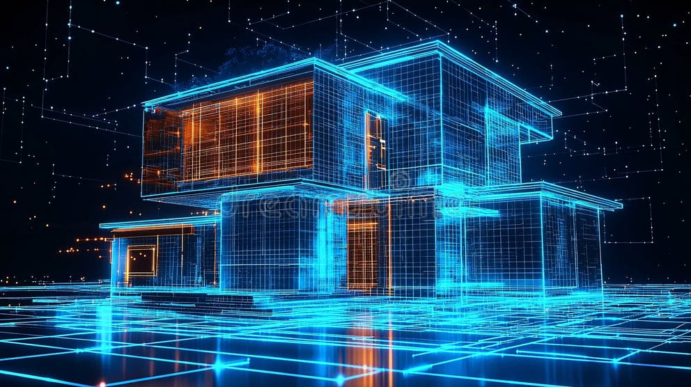 Future-oriented Technology-oriented Architecture Stock Illustration ...