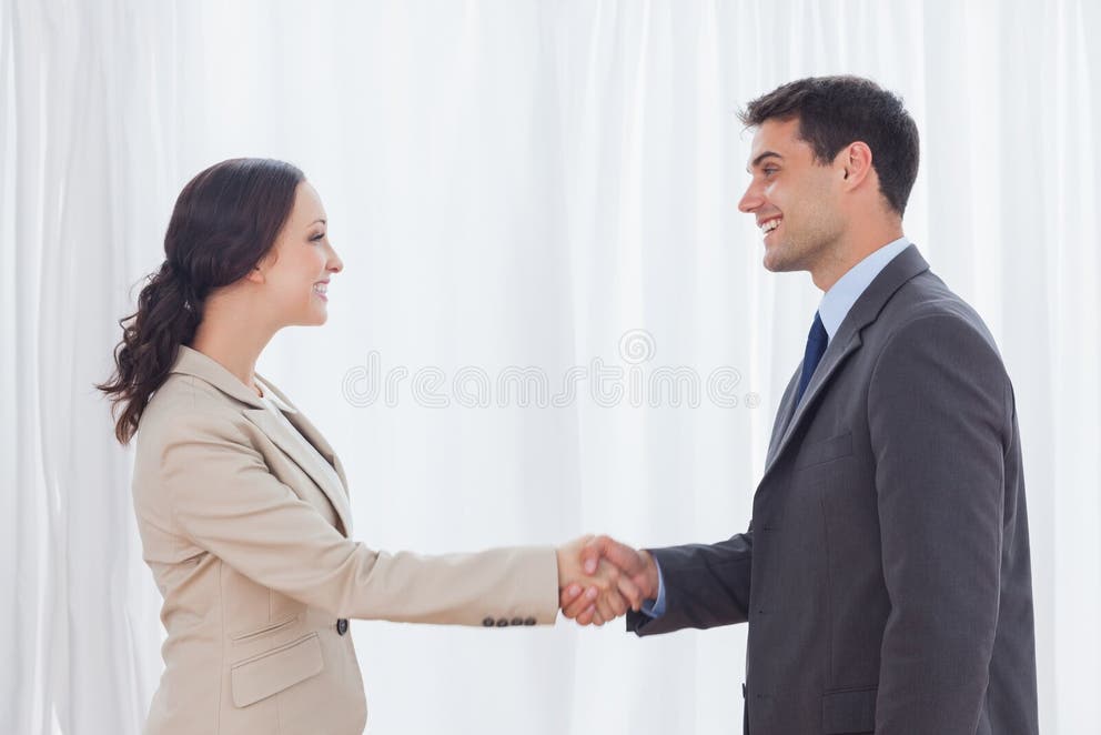 Future Partners Shaking Hands Stock Image - Image of caucasian ...
