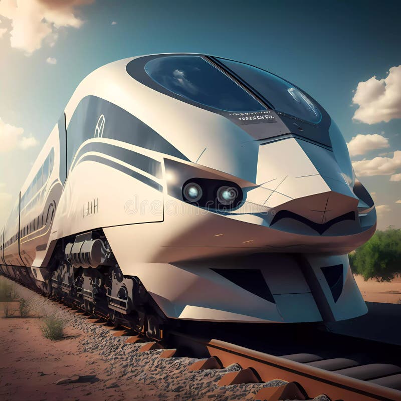 The Future of Passenger Trains, the Passenger Train of the Future Stock Illustration ...