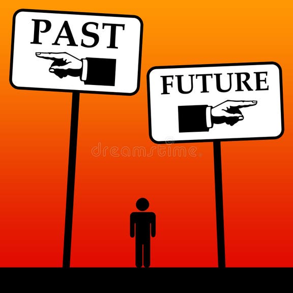 Past Present Future Road Sign Stock Illustrations – 171 Past Present ...
