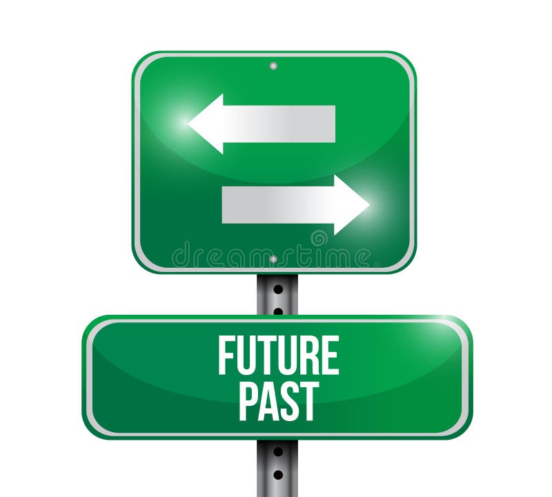 Future Past and Present Sign Illustration Stock Illustration ...