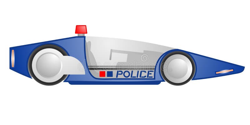 Police car stock vector. Illustration of danger, vehicle - 20687601