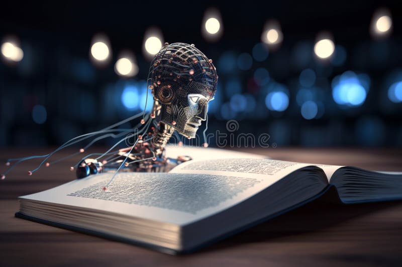 The Future of Publishing: AI-powered Content Creation and Curation Stock Illustration ...