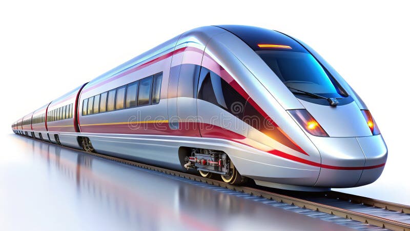Future of Rail a Stunning Mockup Design for a Modern HighSpeed Train ...