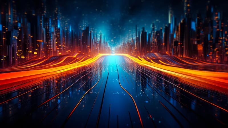 Future-Ready Digital Backdrop Suited for AI Technology and Sound ...