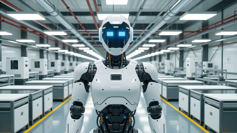 Humanoid Industrial Robot Stock Illustrations – 11,439 Humanoid ...