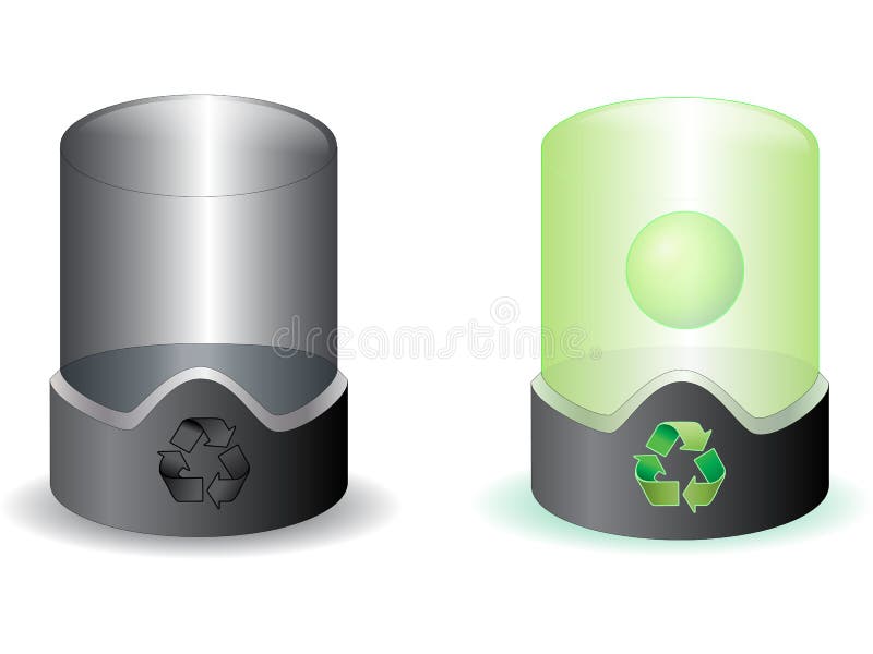 Future recycle bin stock illustration. Illustration of junk - 13136354