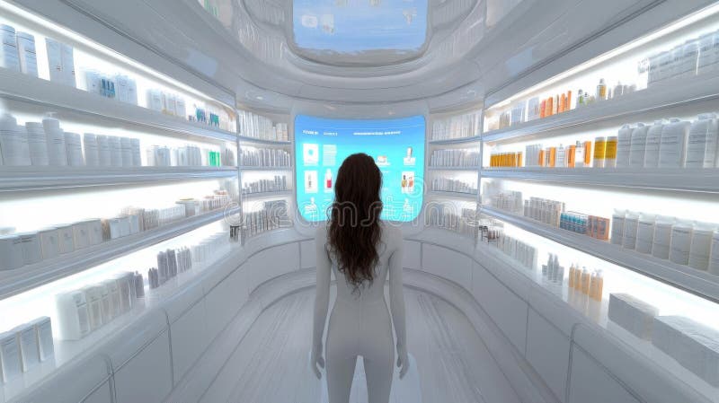 Future Retail, Smart Store Design Stock Photo - Image of digital ...