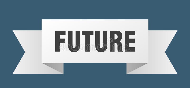 Future ribbon. stock vector. Illustration of peeler - 191266232