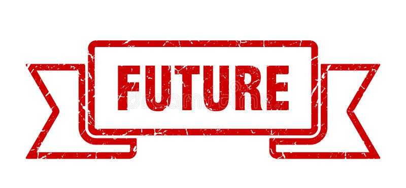 Future ribbon. stock vector. Illustration of vintage - 189693248